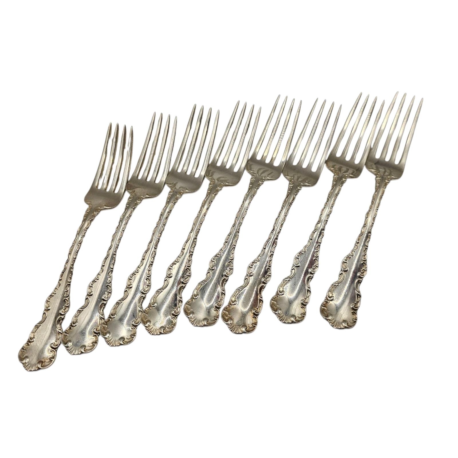 HENRY BIRKS & SONS, CANADA, A SET OF EIGHT 20TH CENTURY STERLING SILVER ...