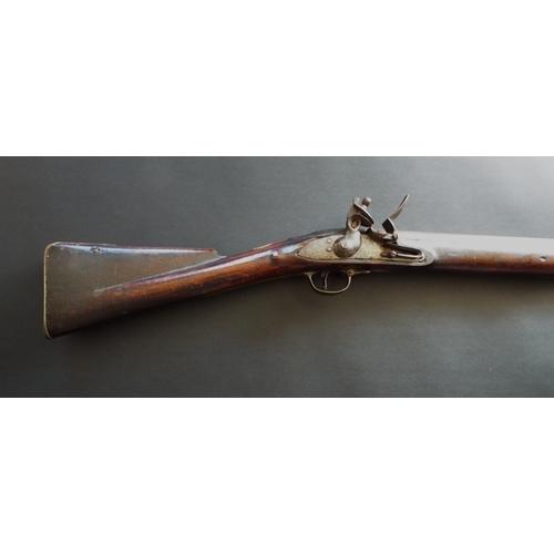 India Pattern Brownbess musket. circa 1800. Walnut full stock with ...