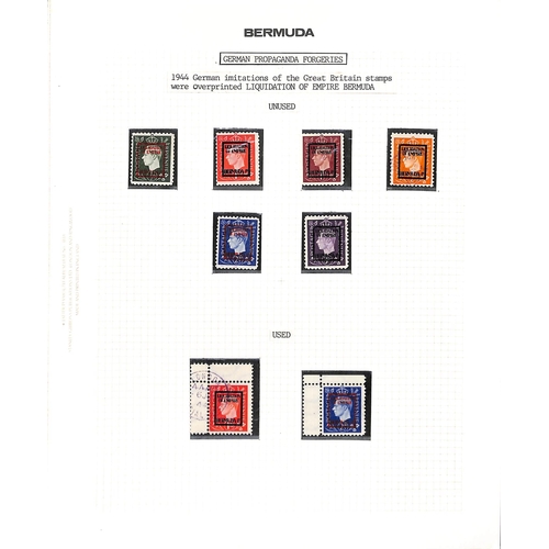 WW2 German propaganda forgeries of G.B ½d, 1d (2), 1½d, 2d, 2½d (2) and ...