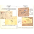 Official Mail. 1915-44 Stampless covers to G.B with the three different ...