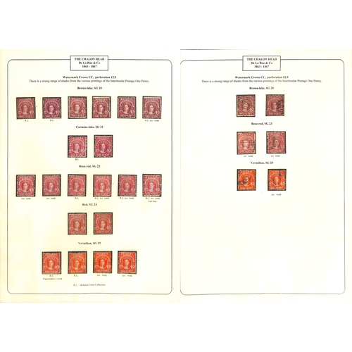 1d Perf 12½, mainly mint or unused, range of shades comprising brown ...