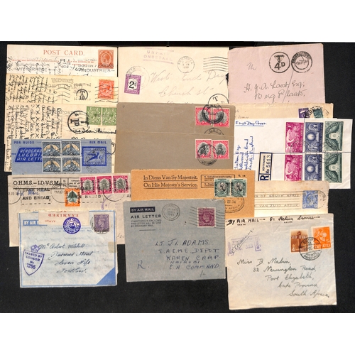 1900-57 Covers and cards including first flights (37, some South West ...