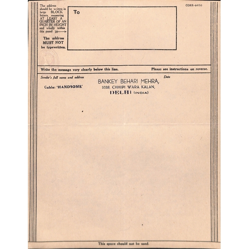 1941-44 Unused Airgraph forms with embossed 3a (2 forms) or 3a + 1a ...