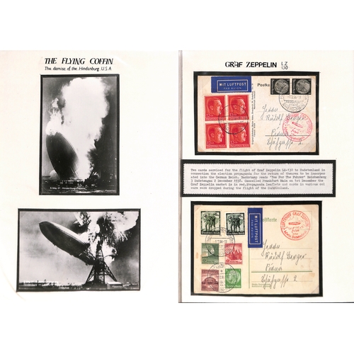 Hindenburg/Graf Zeppelin II. 1936-39 Covers and cards carried on the ...