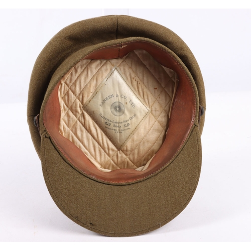 WW2 British Army Officers Peaked Cap, Indian Tailored Example. A good ...
