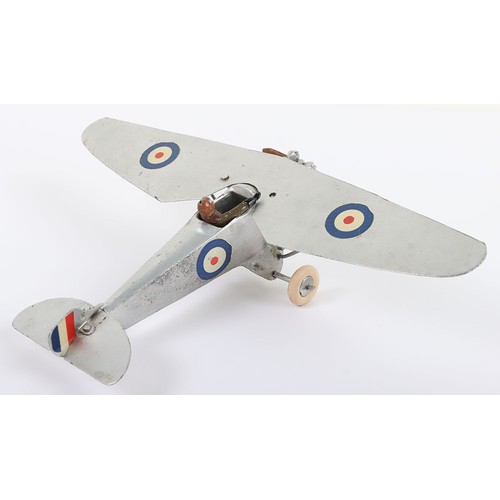 Britains set 433, R.A.F Monoplane and pilot, second version round wings ...
