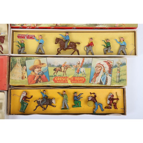 Johillco boxed Cowboys, 1950s, two C5 sets with three mounted Cowboys ...