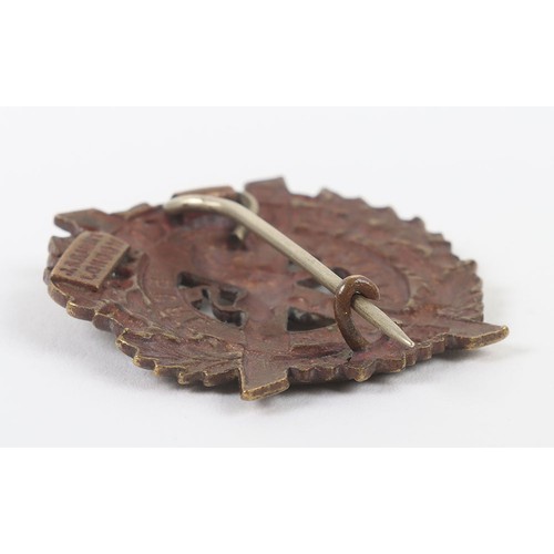 WW1 London Scottish Foreign Service Helmet Pagri Badge, fine small ...