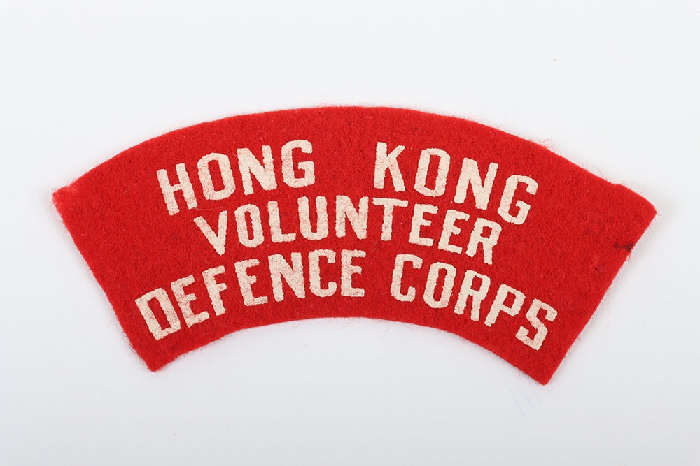 Scarce Hong Kong Volunteer Defence Corps Shoulder Title, interesting ...