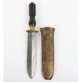 Mid-20th Century Divers Knife, broad double edge shallow diamond ...