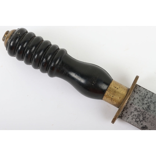 Mid-20th Century Divers Knife, broad double edge shallow diamond ...