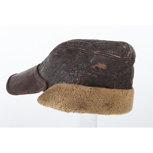 WW2 USAAF B-2 Cap. A lovely example of the USAAF peaked shearling B2 ...