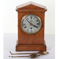 WW2 RAF Mantle Clock. A nice wooden mantle clock with brass bevel and ...