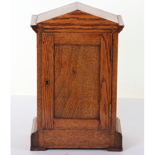 WW2 RAF Mantle Clock. A nice wooden mantle clock with brass bevel and ...