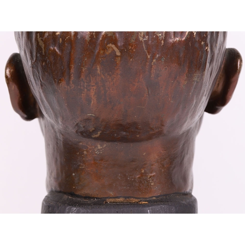 Large Bronzed Adolf Hitler Head Liberated from Kiel, Germany in 1945 ...