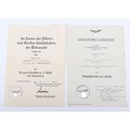 Two WW2 German Luftwaffe Award Citations to Obergefr. H. Steinmann of J ...