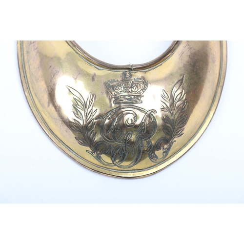 Georgian Officers Gorget, universal pattern 1796-1830 gilt copper ...