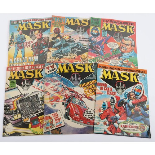 Complete set of Vintage M.a.s.k. Mask Kenner Toys Weekly Comics ...