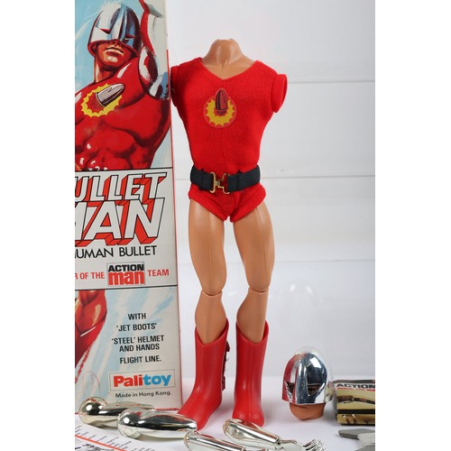 Vintage Action Man Bullet Man The Human Bullet Palitoy Boxed Doll ...