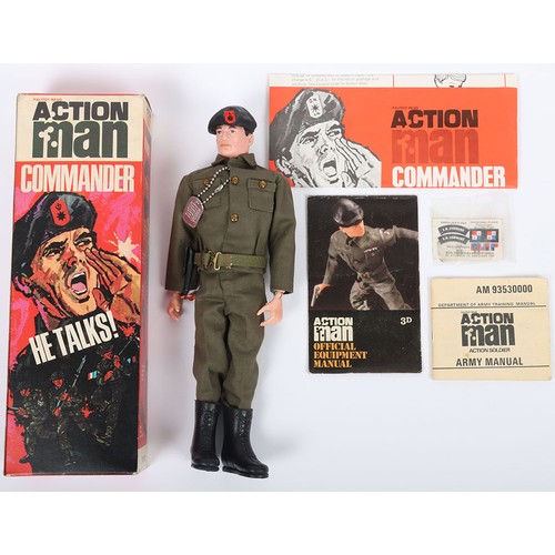 Vintage Action Man Boxed Talking Commander, Cat No. 34009, black ...