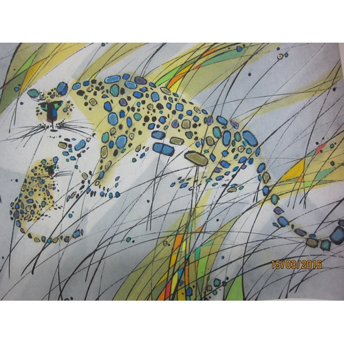 Li Fuyuan, 'Two Leopards' -Li Fuyuan (1942-Present), 'Two Leopards ...