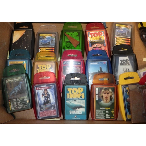 Various Top Trumps cards etc