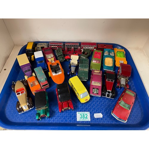 A qty of vintage die cast vehicles to inc Matchbox