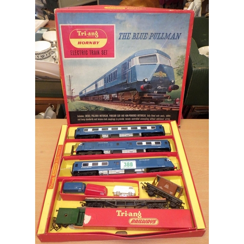A Tri-Ang Hornby The Blue Pullman train set