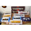 A group of nine boxed model railway carriages to inc Bachman together ...