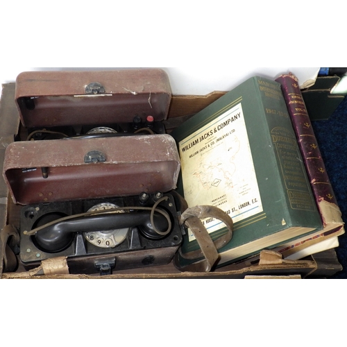 GPO / telephone interest: two cased test / field telephones, various ...
