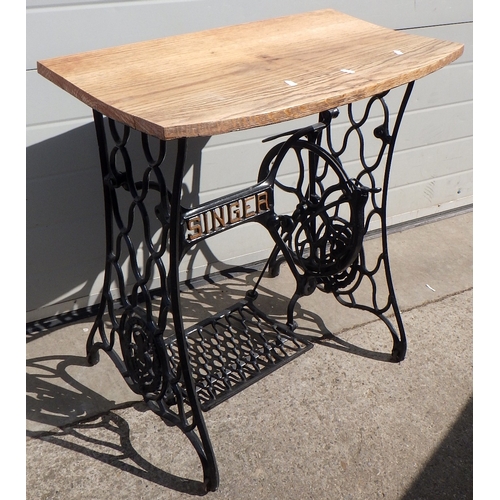 A Singer treadle base