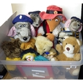 Plush toys incl Roland Rat, Wombles etc