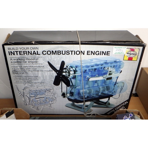 A Haynes 'build your own Internal Combustion Engine' kit etc (2)