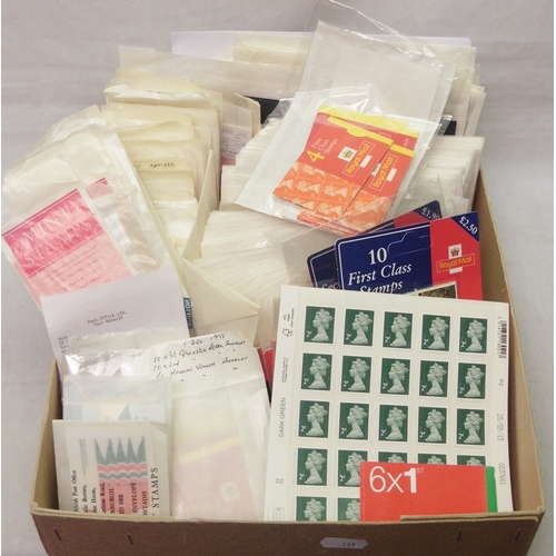 Postage Stamps: a collection of unused retail stamp booklets etc ...
