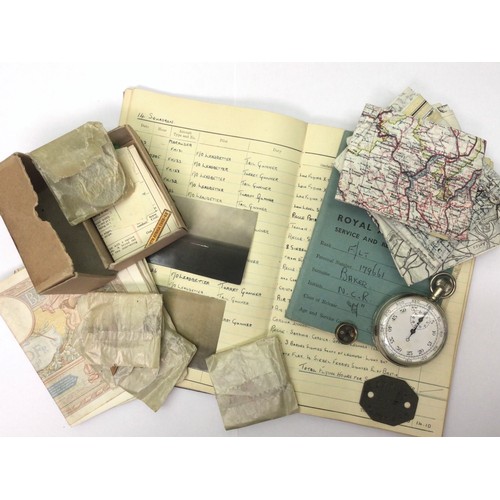 A WW2 RAF medal and paperwork group to 1382189 Sgt later 179661 F/L N.C ...