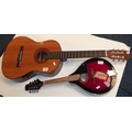 A Hohner MC 06 acoustic guitar and a Blue Moon Mandolin (2)