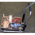 A vice, tools, trolley
