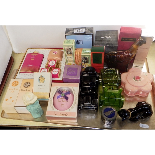 Two trays of vintage perfumes (2)