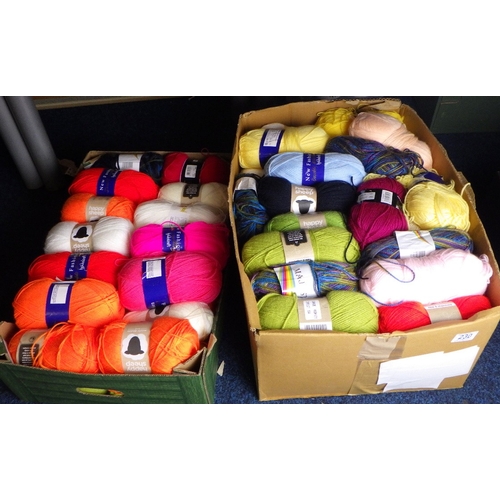 Two boxes of wool