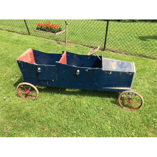 A bespoke go kart of vintage form