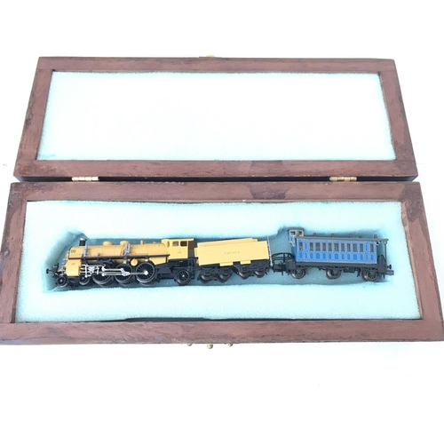 A Boxed Arnold N Gauge S 3/6 King Ludwig of Bavaria Train and Carriage.