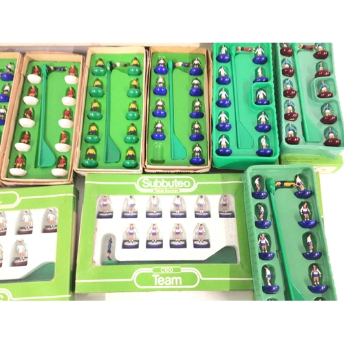 A Collection of Subbuteo Football Teams and a Table Cricket Game.