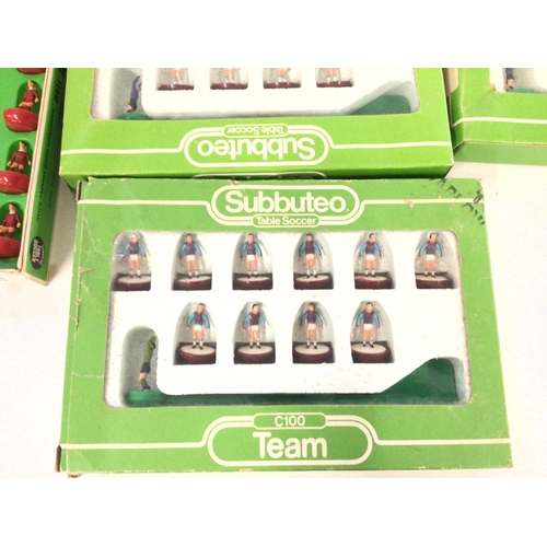 A Collection of Subbuteo Football Teams and a Table Cricket Game.