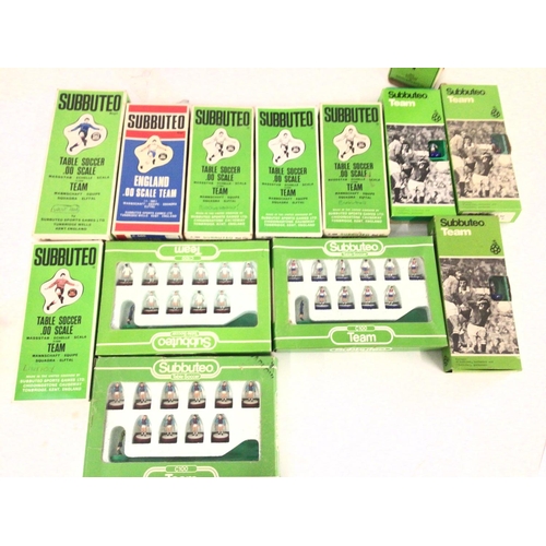 A Collection of Subbuteo Football Teams and a Table Cricket Game.