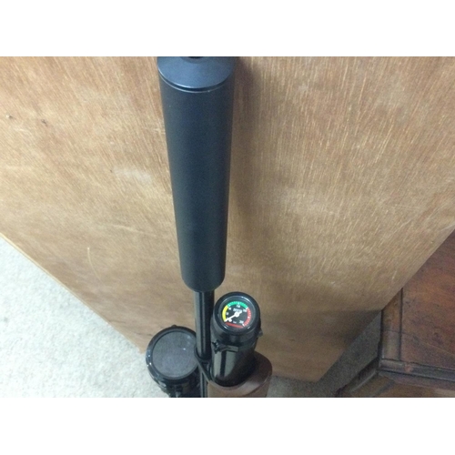 A cased Weihrauch HW 100 5.5mm/.22 air rifle with silencer, scope and ...