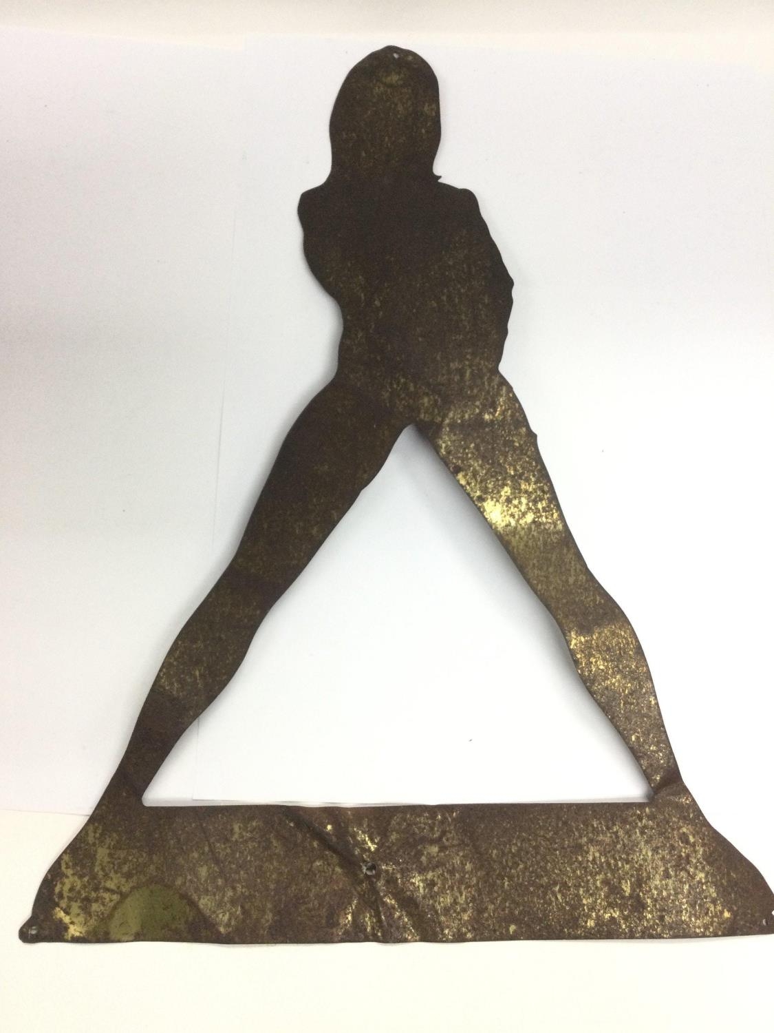 Alain Aslan. A rare 'pin up' Garonor tin sign, approx height 48cm ...