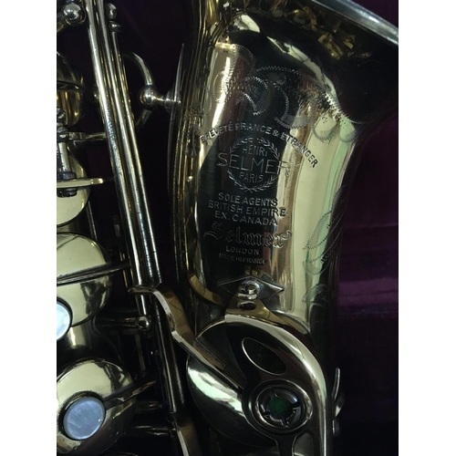 A Quality Henri Selmer Paris Alto Saxophone serial number 37163 ...
