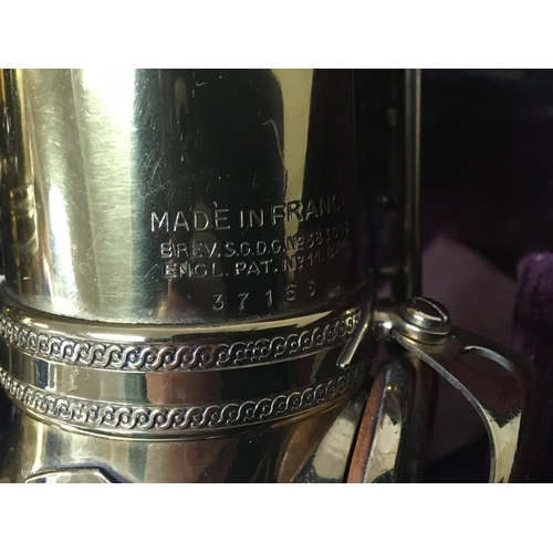 A Quality Henri Selmer Paris Alto Saxophone serial number 37163 ...