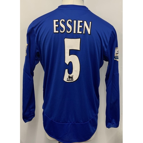 Chelsea 2005 - 2006 Essien Match Worn Football Shirt: Blue long sleeve ...