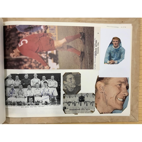 Old Football Autograph Book: Large scrapbook with magazines pictures ...